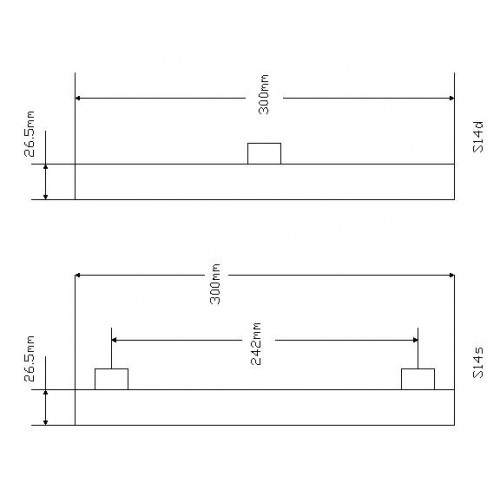 3w 30cm S14s S14d LED Röhre Linienlampen Lichtleiste ersetzt 30w Osram ...